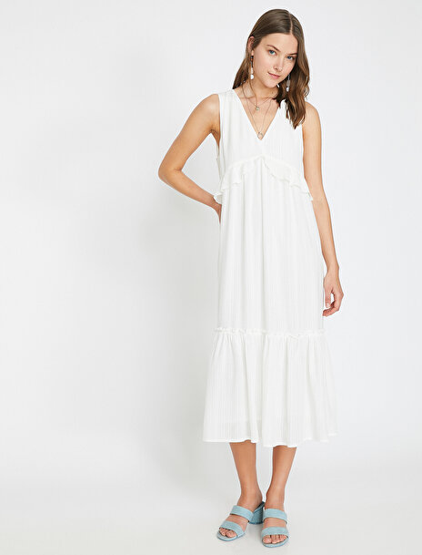 Koton Kadın The Summer White Dress – Beyaz Yaz Elbisesi Koton Kadın The Summer White Dress – Beyaz Yaz Elbisesi