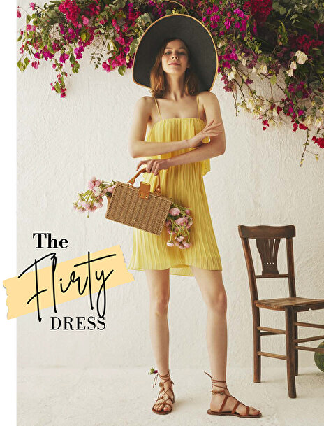 Koton Kadın İnce Askılı Mini Elbise