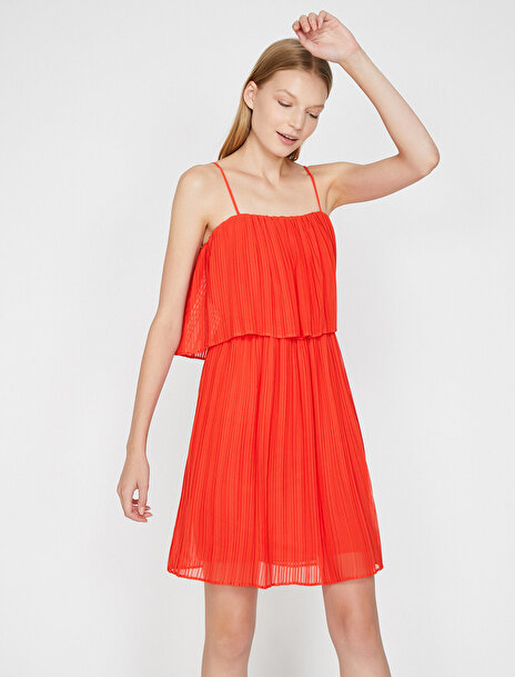 Koton Kadın İnce Askılı Mini Elbise