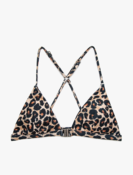 Koton Kadın Leopar Desenli Bikini Üstü