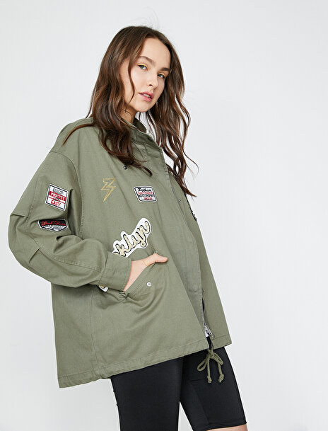 Koton Ole Genç Kız Aplikeli Parka Koton Ole Genç Kız Aplikeli Parka