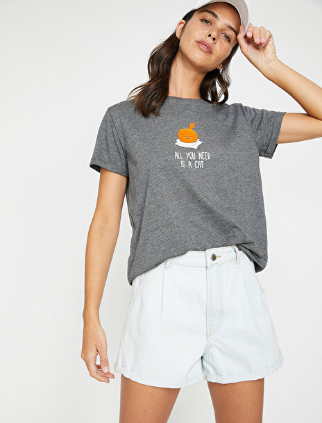 Koton Ole Genç Kız Koton Love T-Shirt