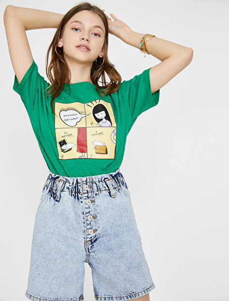 Koton Kadın Koton Love T-Shirt