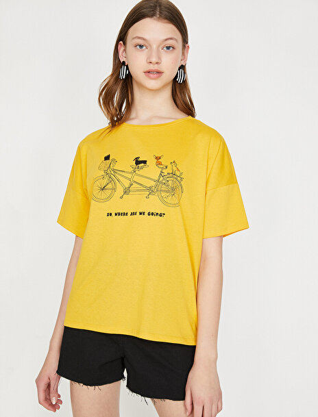 Koton Kadın Koton Love T-Shirt