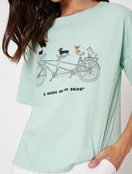 Koton Kadın Koton Love T-Shirt