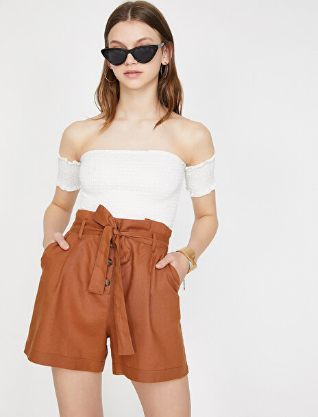 Koton Kadın Omzu Açık Gipeli Kısa Kollu Body Koton Kadın Omzu Açık Gipeli Kısa Kollu Body