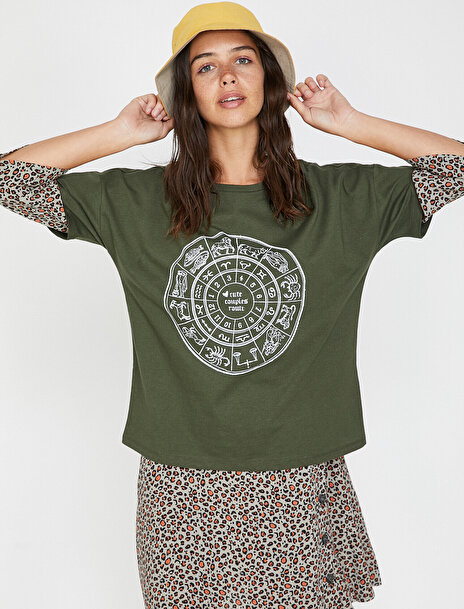 Koton Kadın Yazılı Baskılı T-Shirt