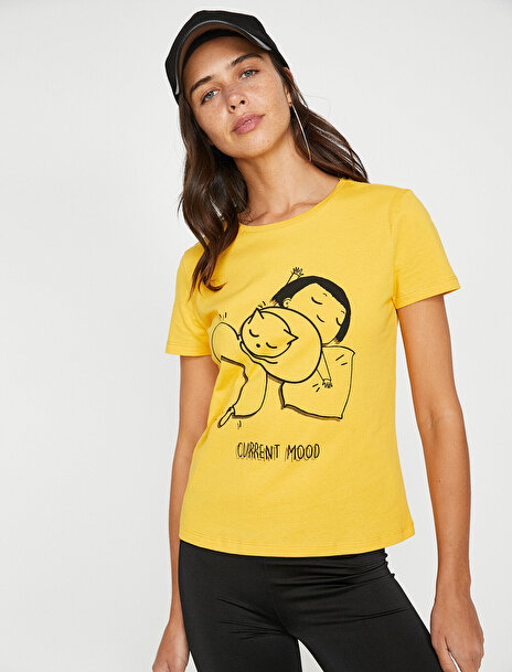 Koton Kadın Koton Love T-Shirt