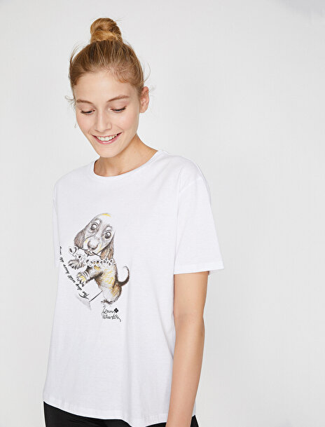 Koton Ole Genç Kız Koton Love T-Shirt - Zerrin Tekindor Tasarımı