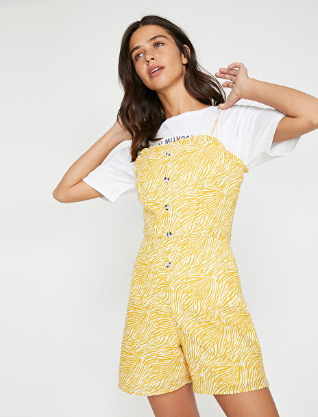 Koton Ole Genç Kız The Natural Look Jumpsuits - Doğal Dokulu Tulum Koton Ole Genç Kız The Natural Look Jumpsuits - Doğal Dokulu Tulum