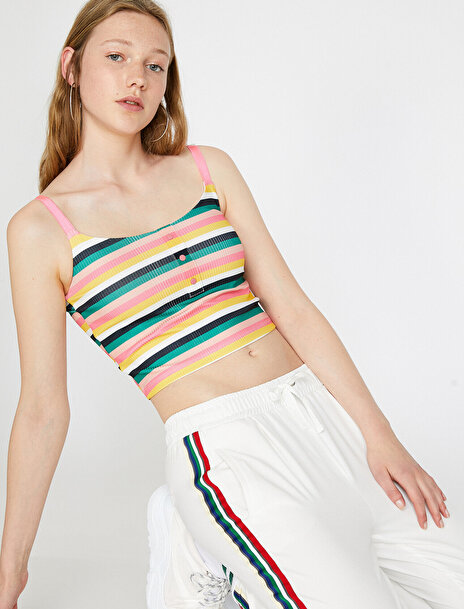 Koton Kadın Askılı Crop Top