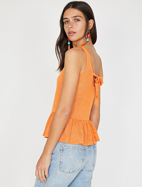 Koton Kadın Fırfır Detaylı Atlet