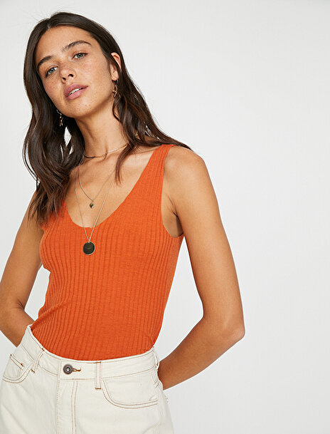 Koton Ole Genç Kız V Yaka Atlet