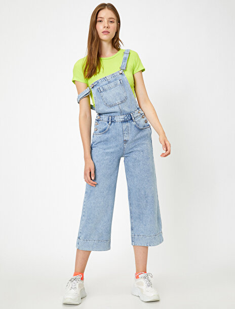 Koton Ole Genç Kız Cep Detaylı Jean Tulum Koton Ole Genç Kız Cep Detaylı Jean Tulum