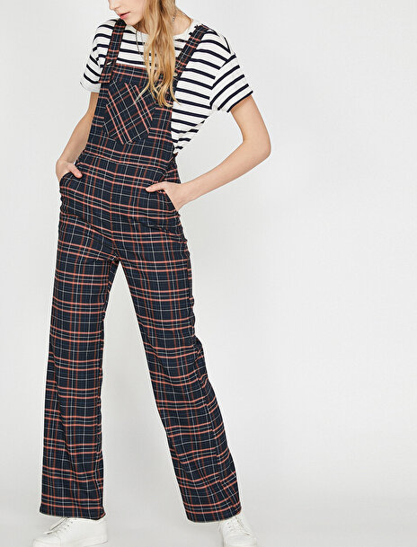 Koton Kadın Kareli Tulum