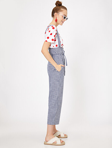 Koton Kadın Kareli Tulum