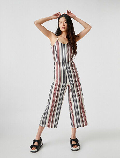 Koton Ole Genç Kız The Natural Look Jumpsuits - Doğal Dokulu Tulum Koton Ole Genç Kız The Natural Look Jumpsuits - Doğal Dokulu Tulum