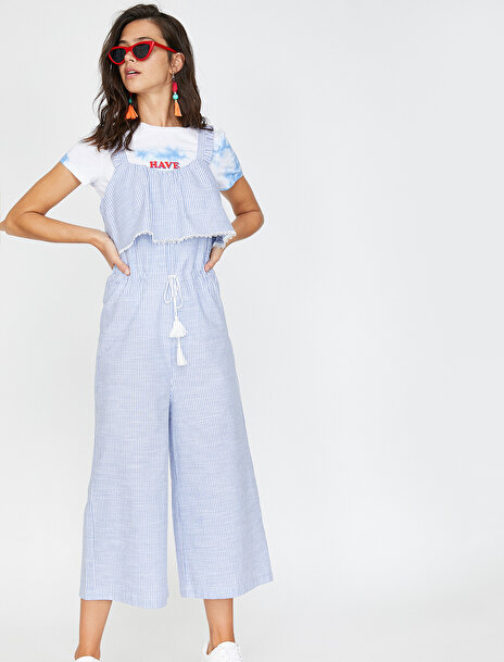 Koton Kadın The Natural Look Jumpsuits - Doğal Dokulu Tulum Koton Kadın The Natural Look Jumpsuits - Doğal Dokulu Tulum