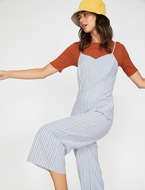 Koton Ole Genç Kız The Natural Look Jumpsuits - Doğal Dokulu Tulum Koton Ole Genç Kız The Natural Look Jumpsuits - Doğal Dokulu Tulum