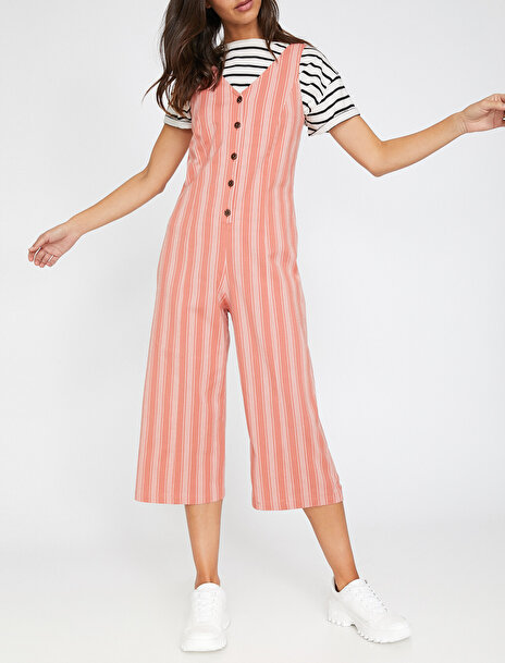 Koton Kadın The Natural Look Jumpsuits - Doğal Dokulu Tulum Koton Kadın The Natural Look Jumpsuits - Doğal Dokulu Tulum