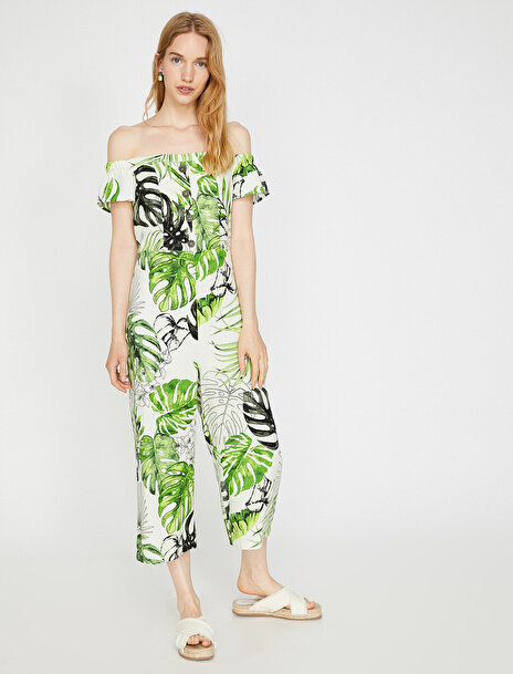 Koton Ole Genç Kız Çiçek Desenli Tulum