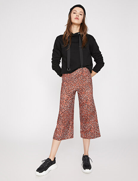 Koton Ole Genç Kız Leopar Desenli Pantolon
