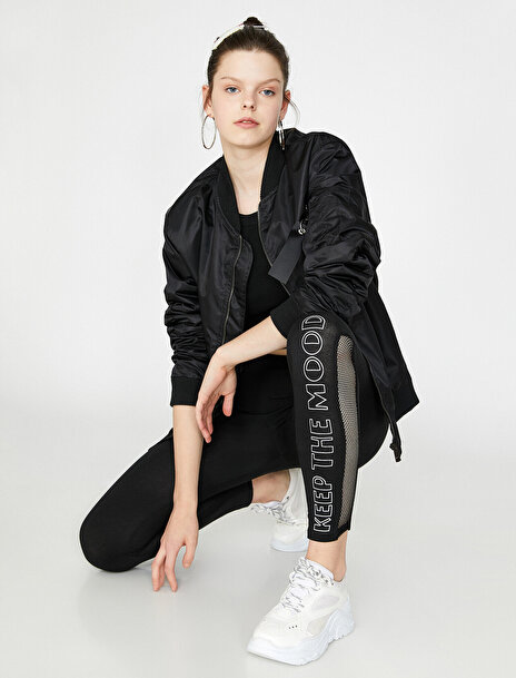 Koton Kadın File Detaylı Tayt