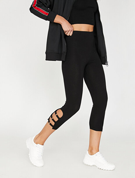 Koton Kadın Paça Detaylı Tayt