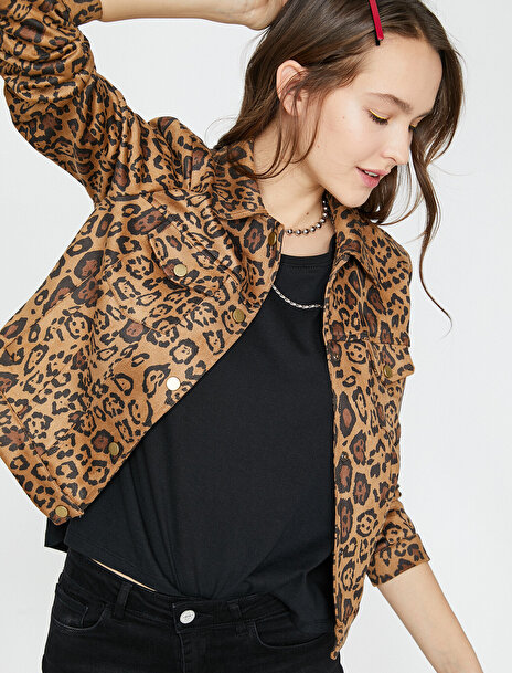 Koton Kadın Leopar Desenli Mont