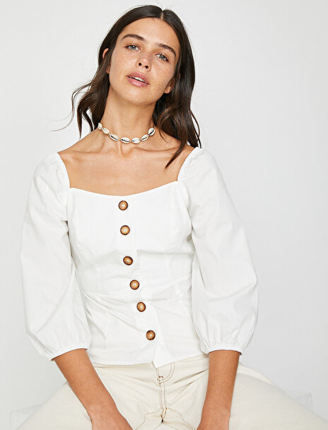 Koton Kadın Omzu Açık Bluz