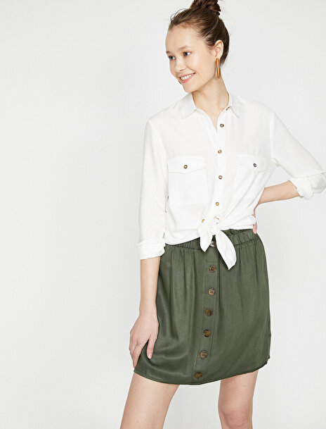 Koton Kadın Beli Bağlamalı Gömlek