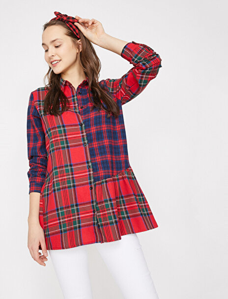 Koton Kadın Kareli Gömlek Koton Kadın Kareli Gömlek