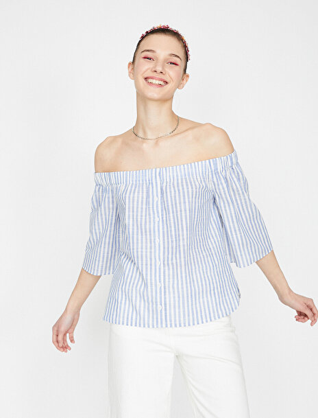 Koton Kadın Omuzu Açık Bluz