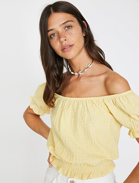 Koton Ole Genç Kız Omzu Açık Bluz