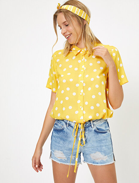 Koton Kadın Puantiyeli Gömlek