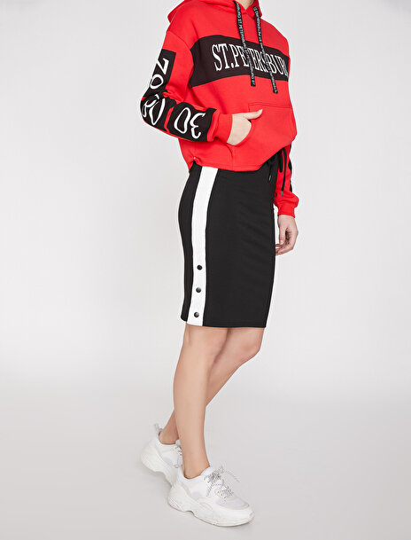 Koton Ole Genç Kız Şerit Detaylı Etek