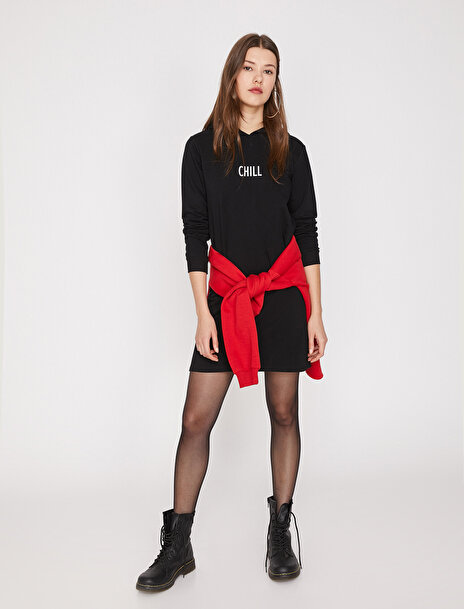 Koton Kadın Kapüşonu Elbise Koton Kadın Kapüşonu Elbise