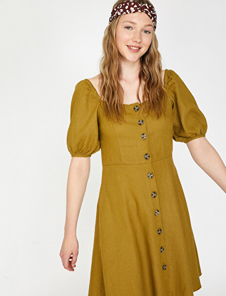 Koton Kadın The Natural Look Dress - Doğal Dokulu Elbise