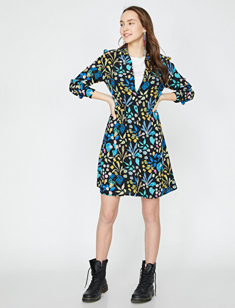 Koton Ole Genç Kız Çiçekli Yazlık Elbise