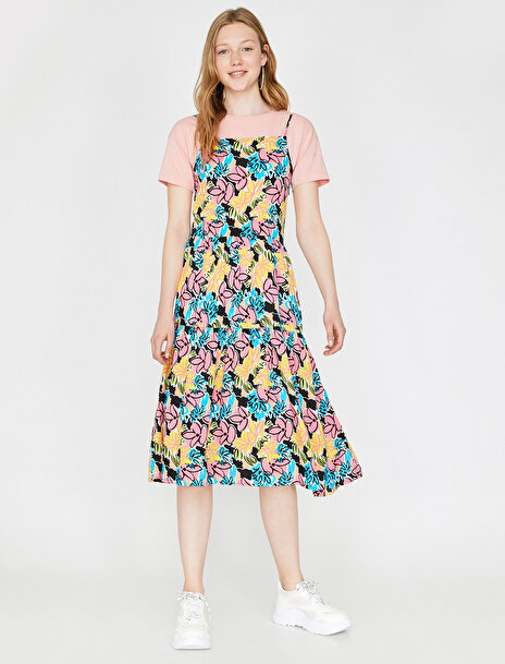 Koton Ole Genç Kız The Floral Dress - Çiçek Desenli Elbise Koton Ole Genç Kız The Floral Dress - Çiçek Desenli Elbise