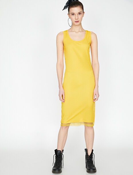 Koton Kadın File Detaylı Elbise Koton Kadın File Detaylı Elbise