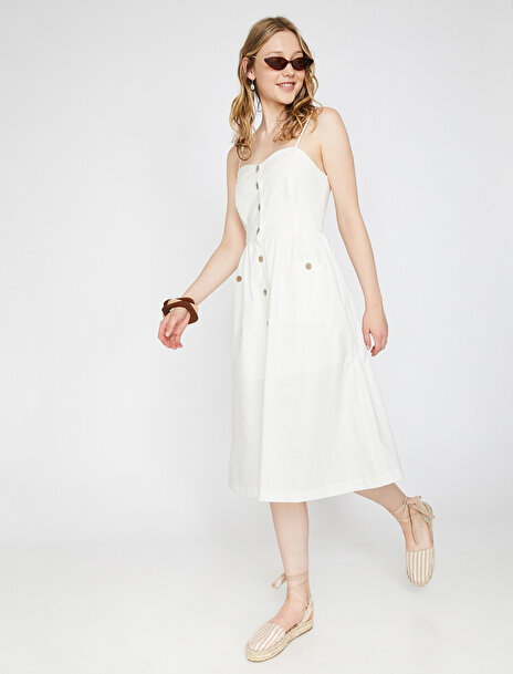 Koton Kadın The Summer White Dress – Beyaz Yaz Elbisesi Koton Kadın The Summer White Dress – Beyaz Yaz Elbisesi