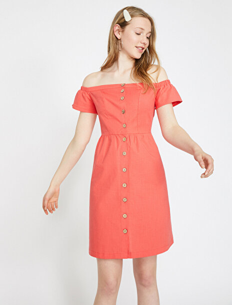 Koton Kadın The Natural Look Dress - Doğal Dokulu Elbise