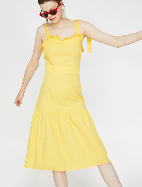 Koton Ole Genç Kız The Summer Bright Dress - Canlı & Yaz Rengi Elbise Koton Ole Genç Kız The Summer Bright Dress - Canlı & Yaz Rengi Elbise