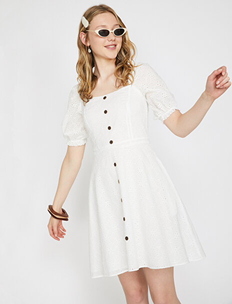 Koton Kadın The Summer White Dress – Beyaz Yaz Elbisesi Koton Kadın The Summer White Dress – Beyaz Yaz Elbisesi