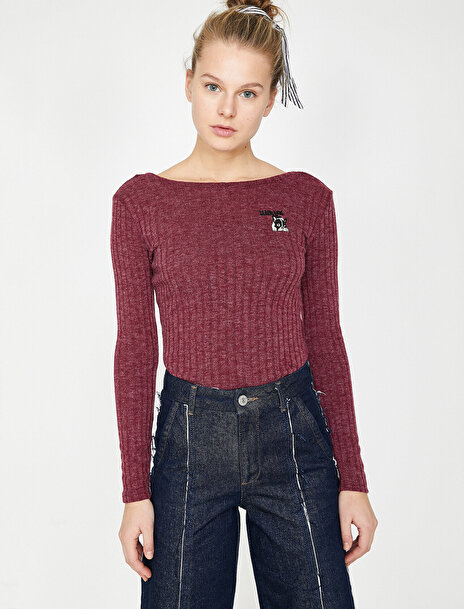 Koton Kadın İşlemeli Kazak