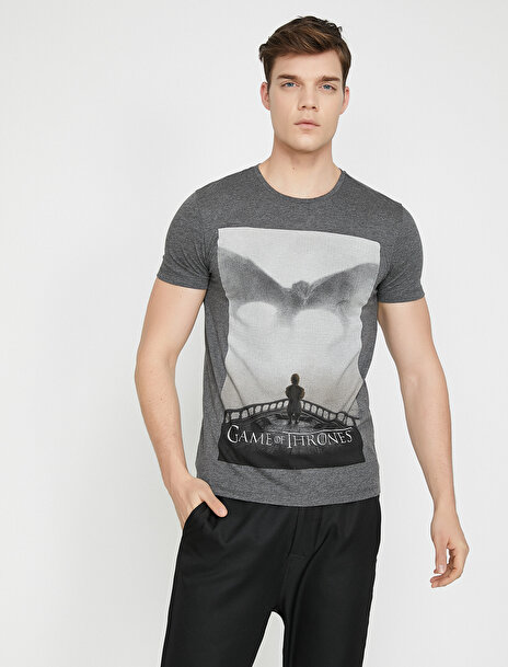 Koton Erkek Game Of Thrones Lisanslı Baskılı T-Shirt Koton Erkek Game Of Thrones Lisanslı Baskılı T-Shirt