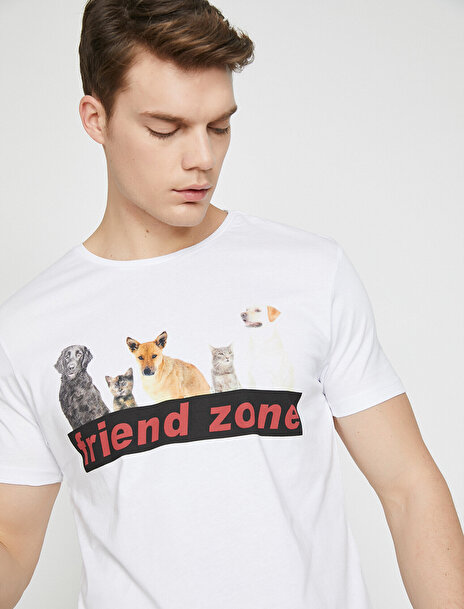 Koton Erkek Koton Love T-Shirt