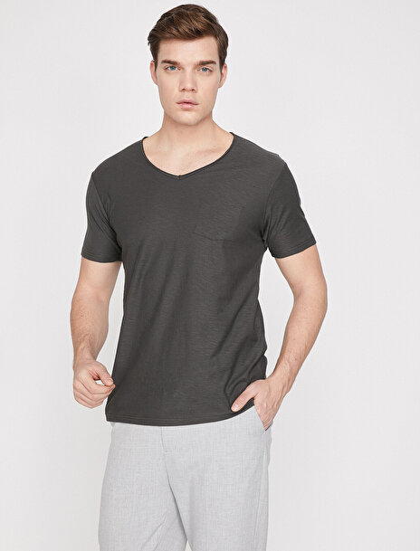 Koton Erkek Cep Detaylı T-Shirt