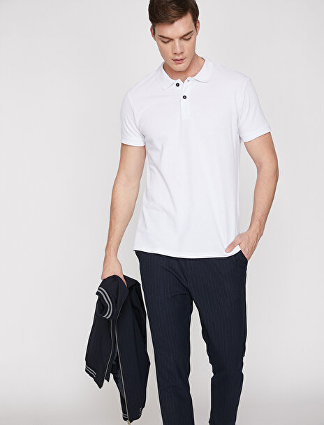 Koton Erkek Polo Yaka Kısa Kollu Slim Fit Basic Tişört Koton Erkek Polo Yaka Kısa Kollu Slim Fit Basic Tişört